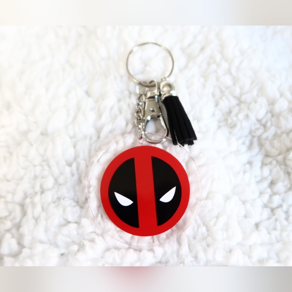 Accessories | Deadpool Keychain Deadpool Marvel Comic Red And Black ...